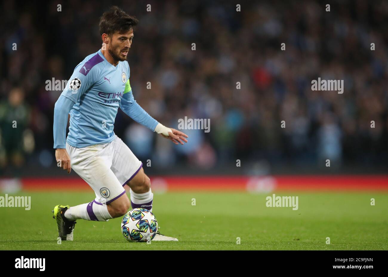 Manchester City's David Silva during the UEFA Champions League match at ...