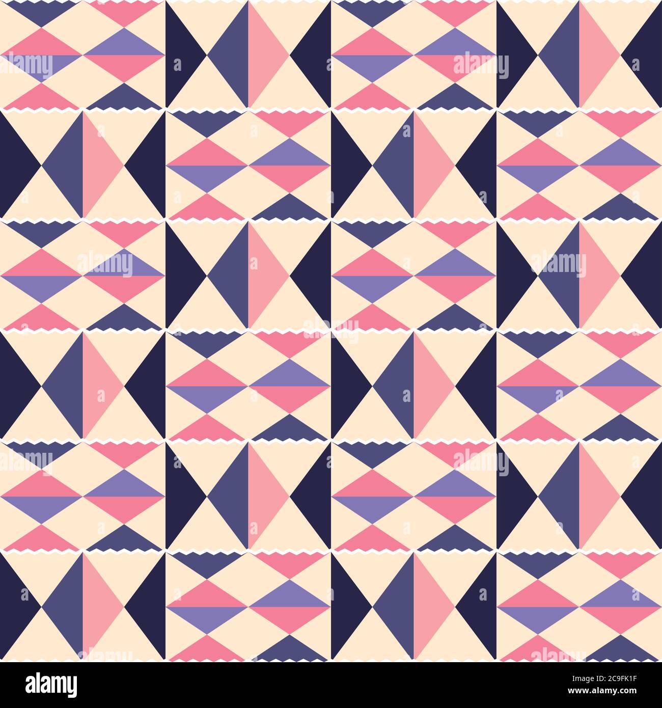 Tribal vector seamless textile pattern - Kente mud cloth style ...