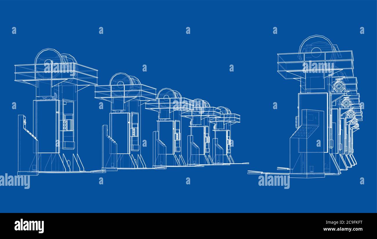 Friction screw press concept outline. Vector Stock Vector Image & Art ...