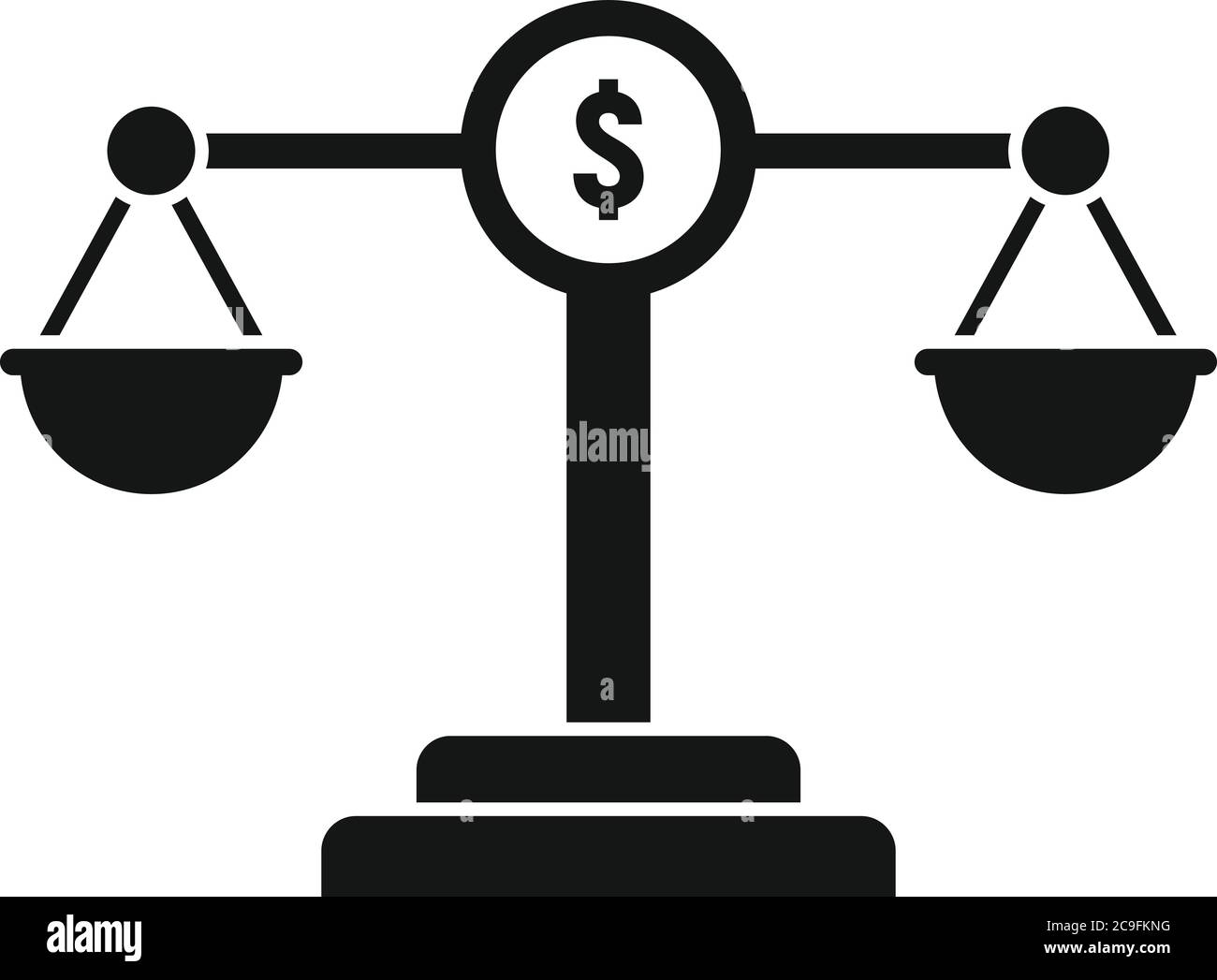 Money balance online loan icon. Simple illustration of money balance ...
