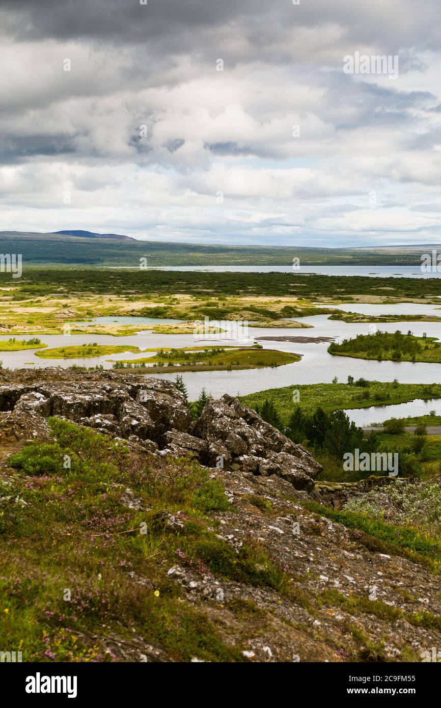 Thingvellir, Iceland - the rift between European and North American ...