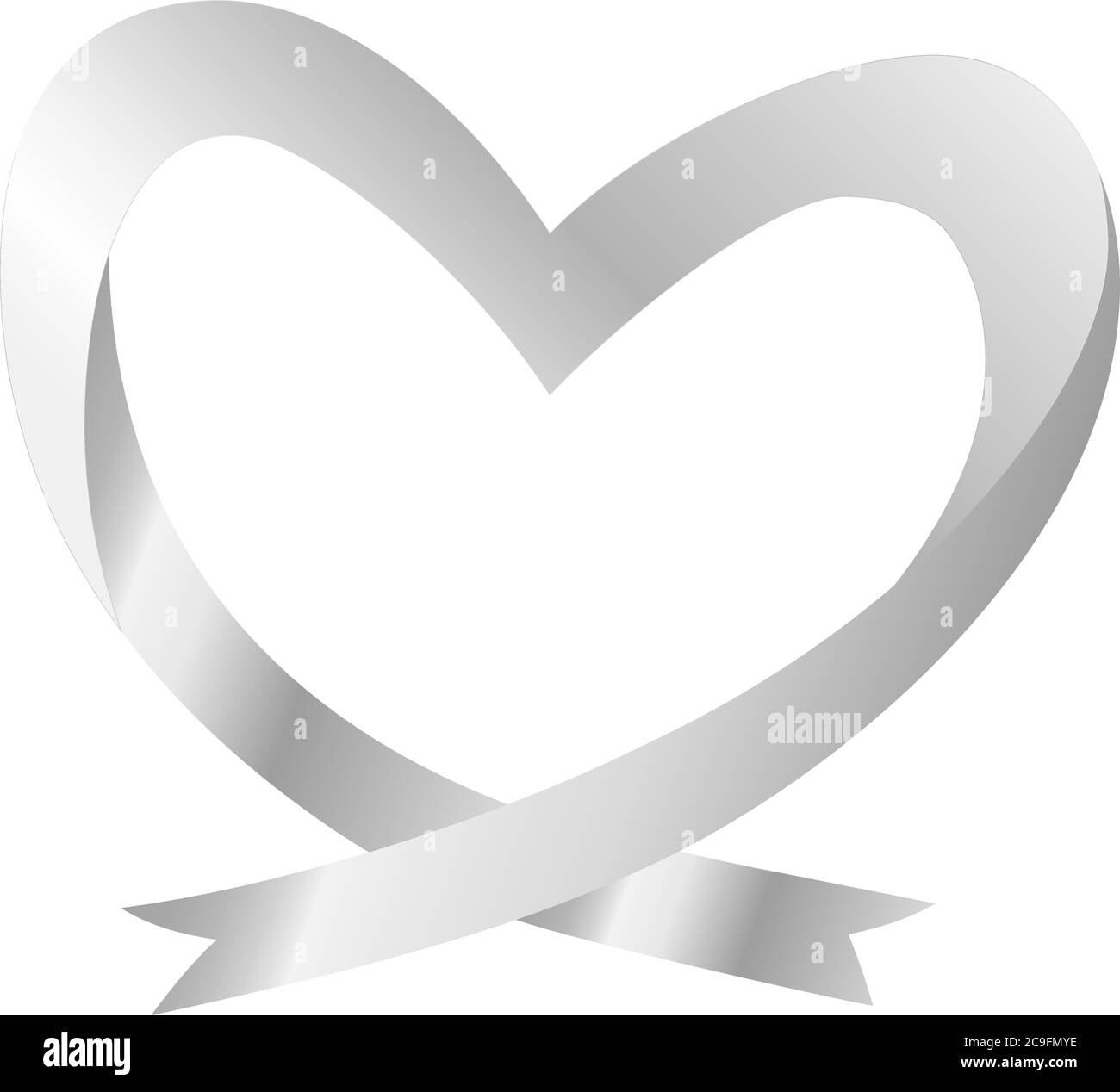 This is a illustration of Heart-shaped ribbon frame Stock Vector Image ...