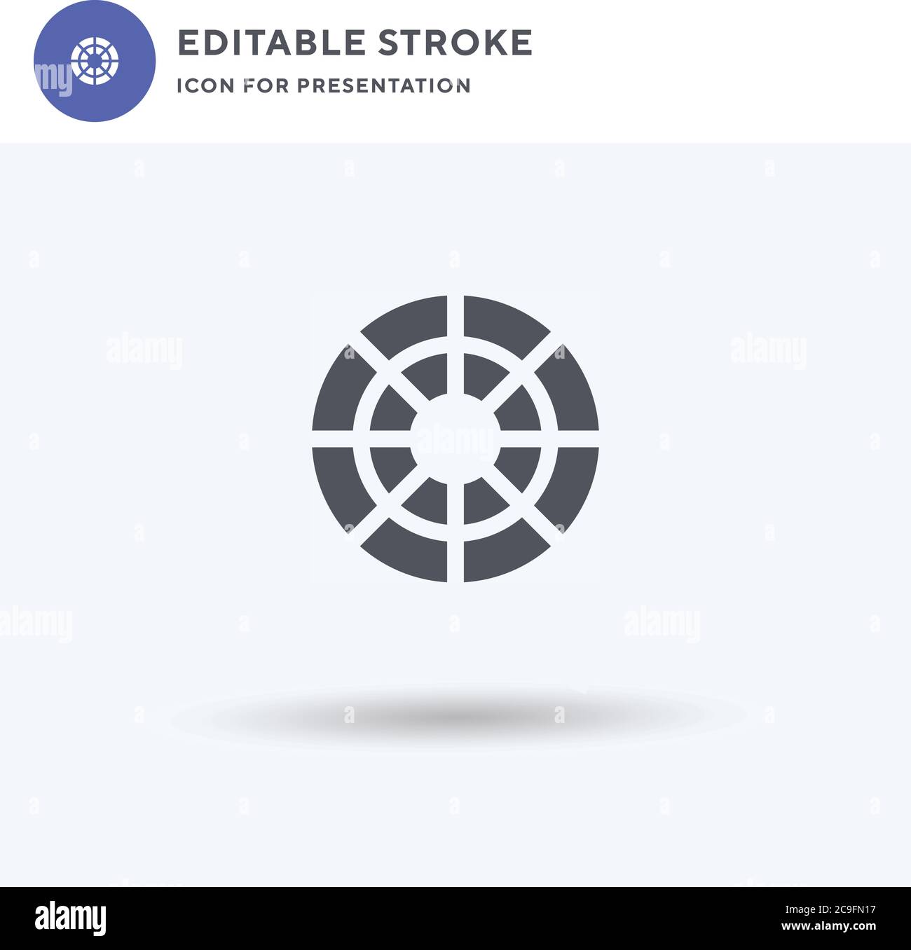 Pantone icon vector, filled flat sign, solid pictogram isolated on ...