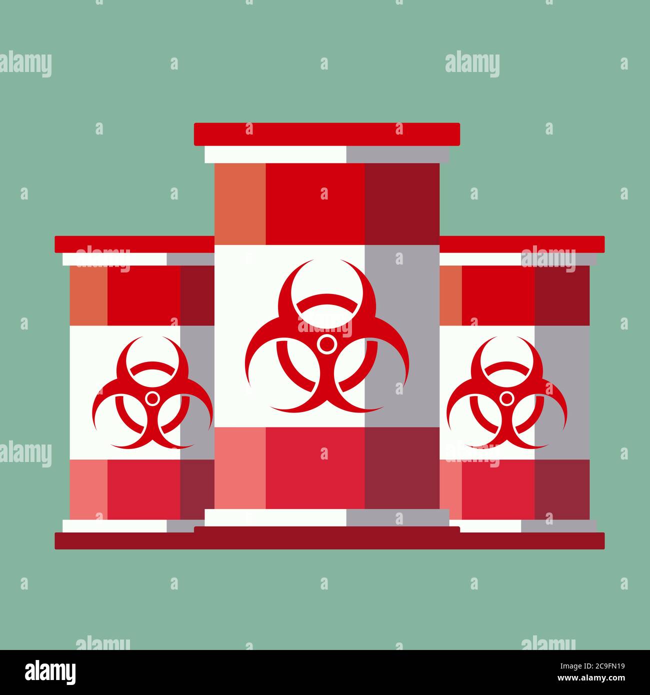 Red-white barrels with toxic waste Stock Vector Image & Art - Alamy