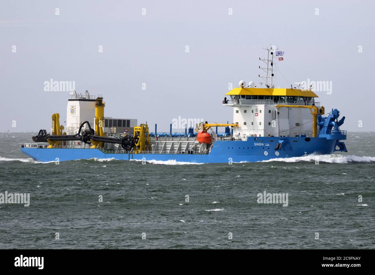 The new dredger Ghasha will reach the port of Rotterdam on July 3, 2020 ...