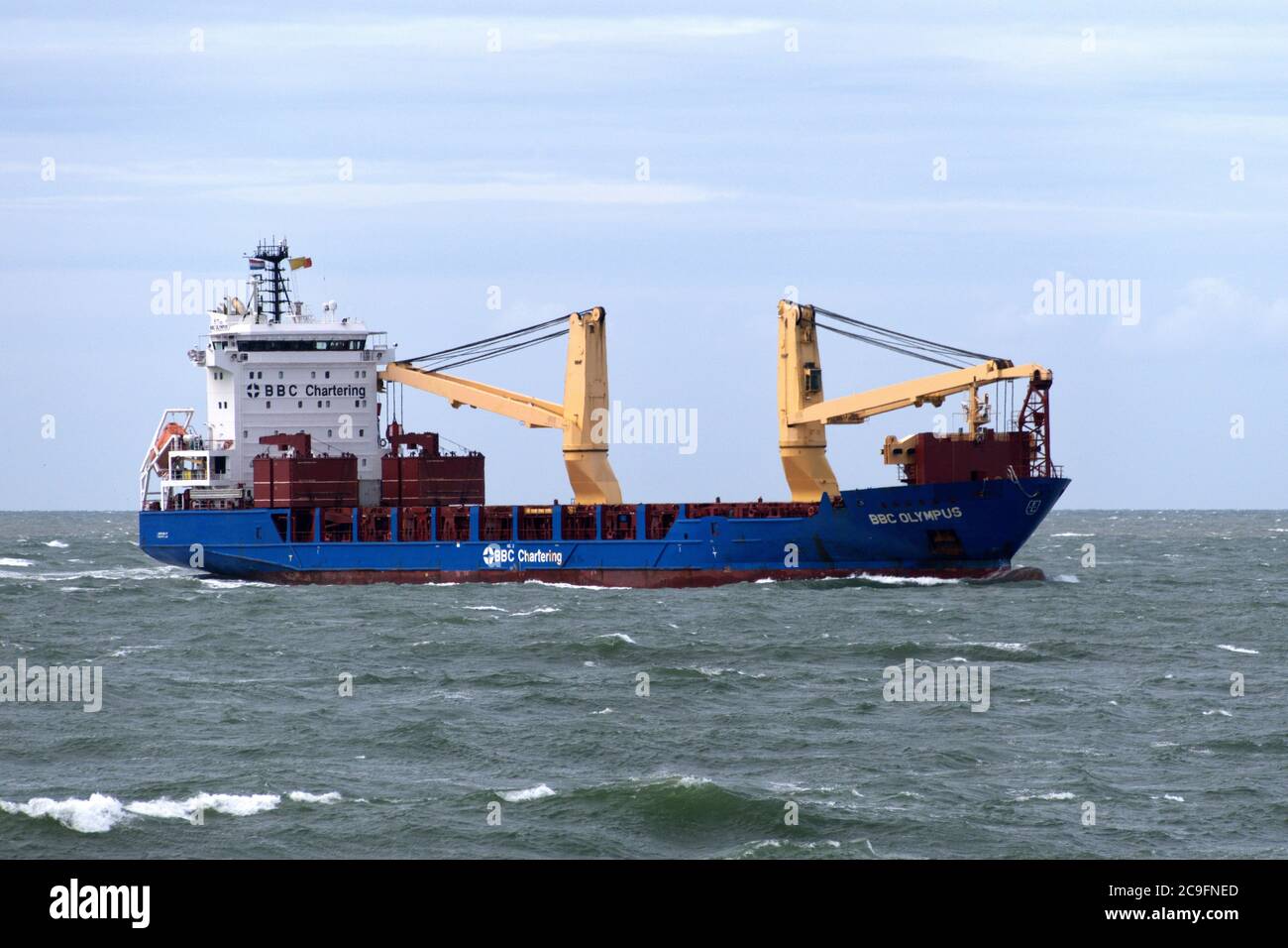 The heavy load vessel BBC Olympus will reach the port of Rotterdam on ...