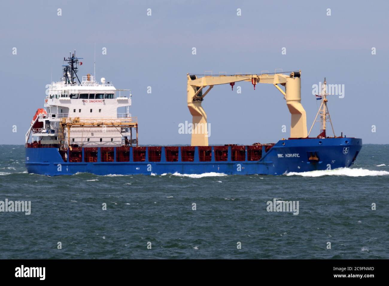 The cargo ship BBC Adriatic will reach the port of Rotterdam on July 3 ...