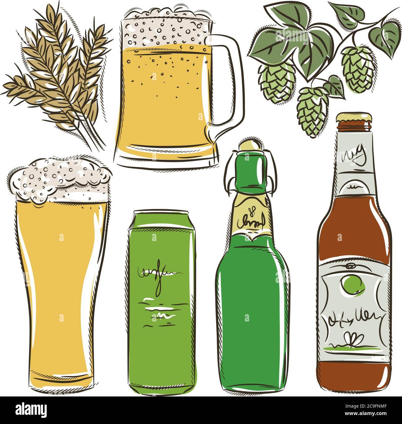 Beverages vector vectors Stock Vector Images - Alamy