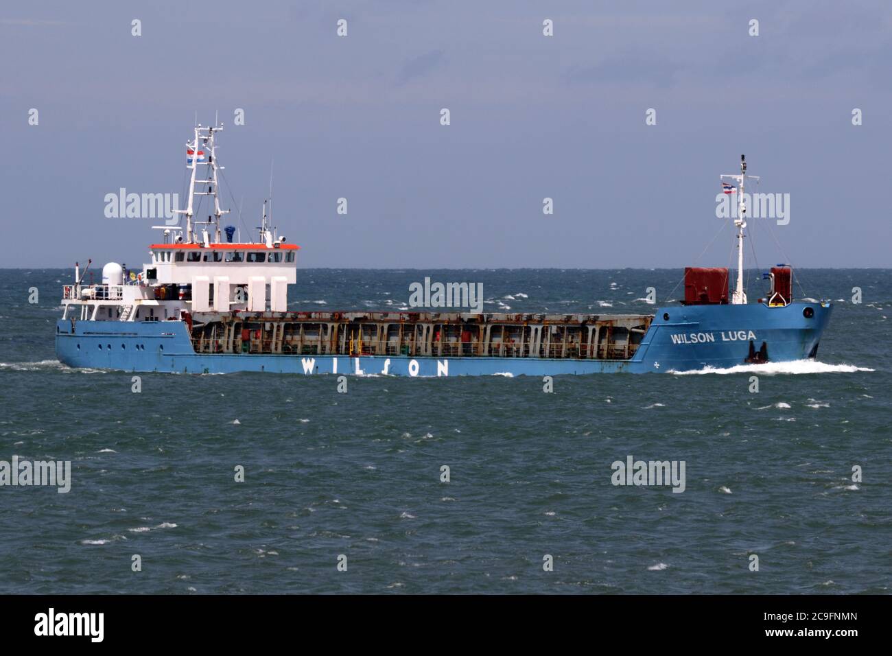 The cargo ship Wilson Luga will reach the port of Rotterdam on July 3 ...