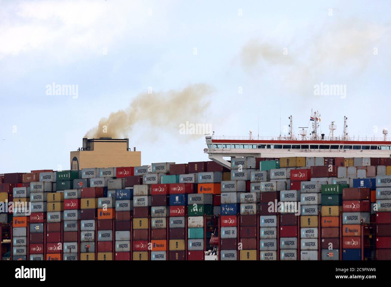 The container ship MSC Rifaya will reach the port of Rotterdam on July ...