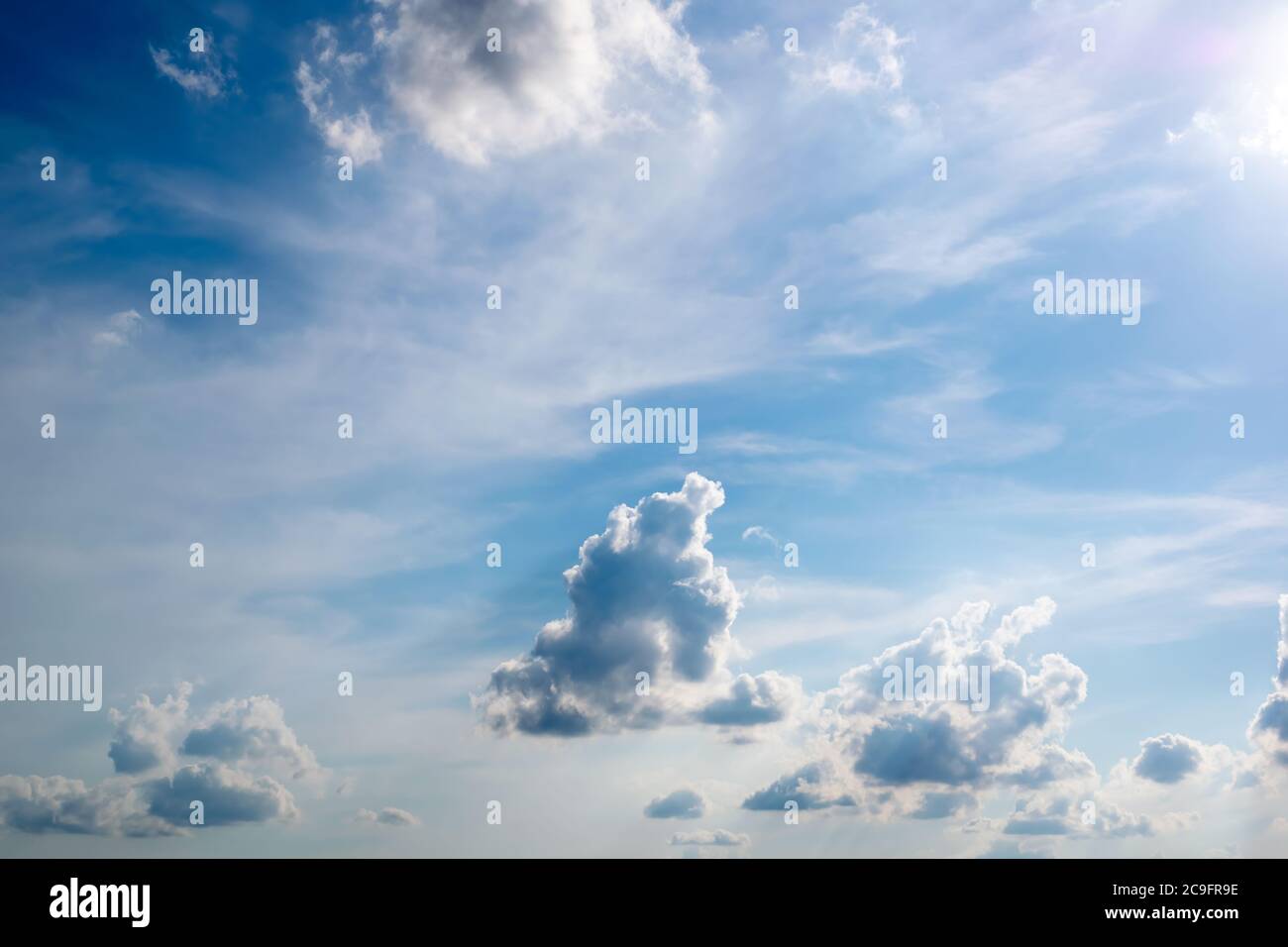 Beautiful clouds in natural color. Background texture Stock Photo - Alamy