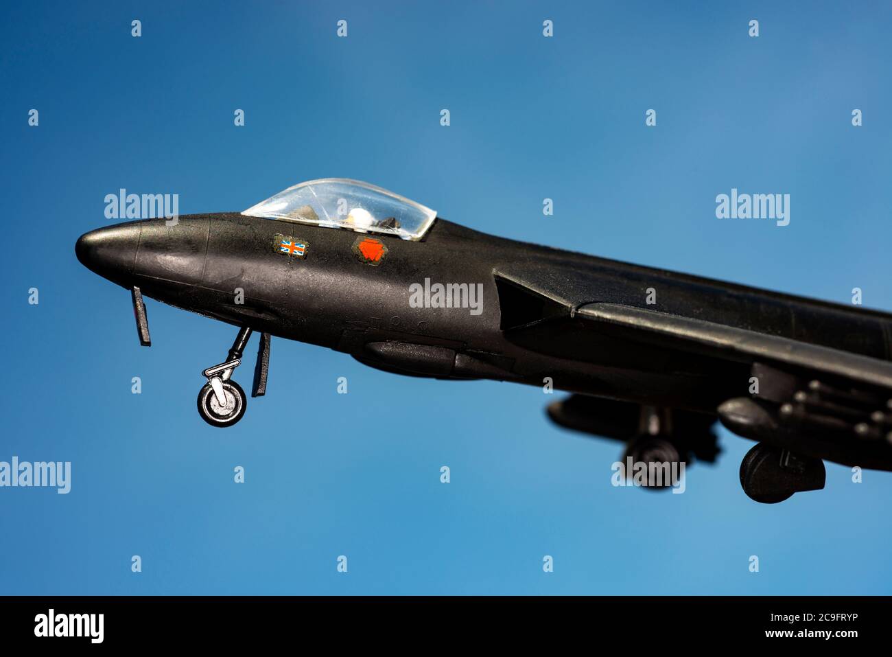 Airfix 1/72 scale Hawker Hunter model aircraft Stock Photo - Alamy