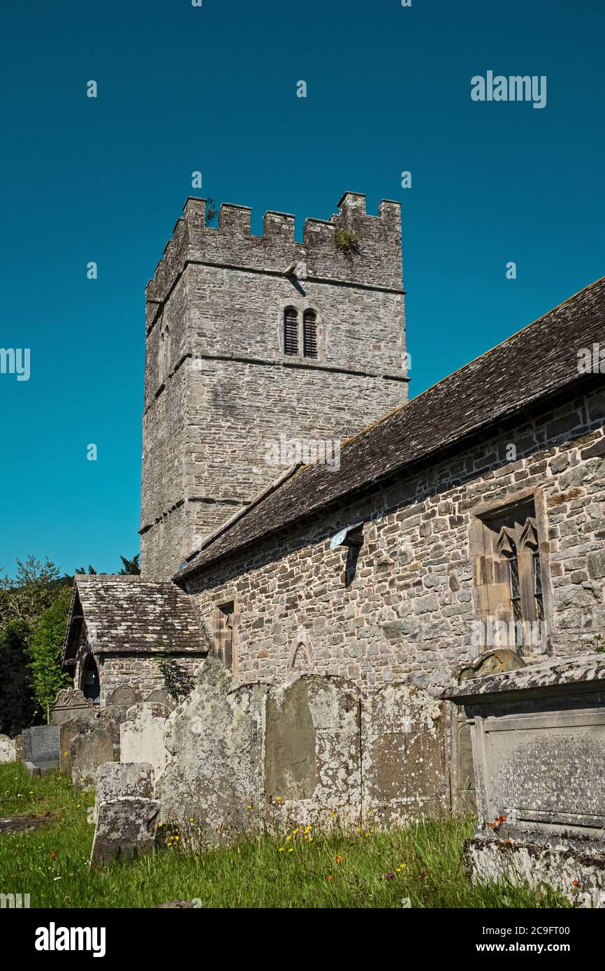 St Mary's Church, Crickadarn, Powys, Wales, UK Stock Photo - Alamy