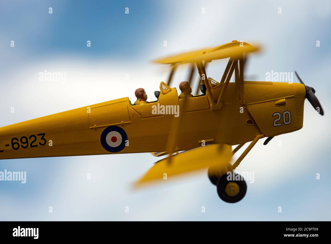 Tiger Moth plastic model aircraft Stock Photo - Alamy