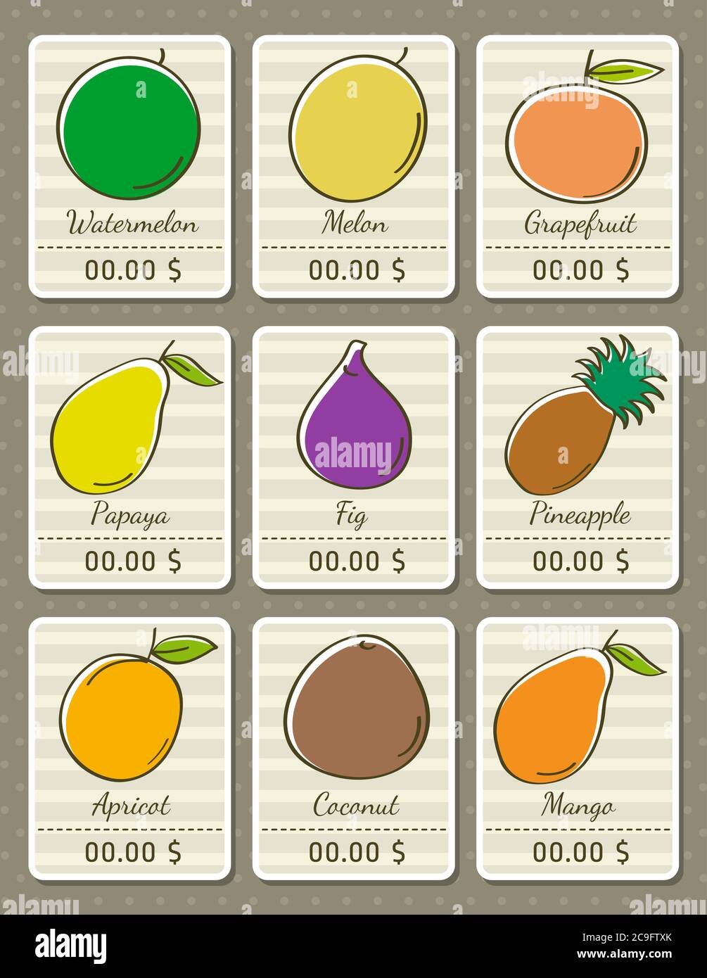 Fig leaf melon Stock Vector Images - Alamy