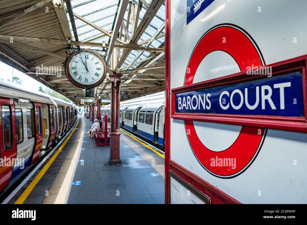 Barons Court London Underground Station in Hammersmith / Kensington ...