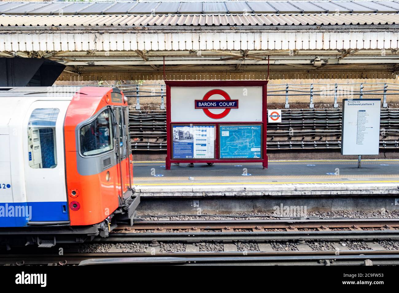 Barons court tube hi-res stock photography and images - Alamy
