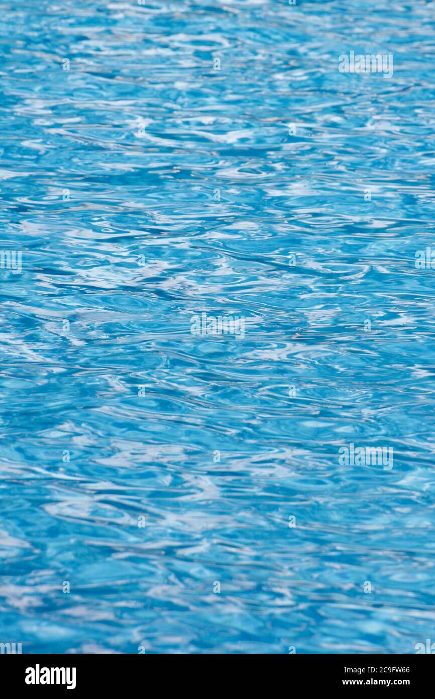 Texture of a blue swimming pool water Stock Photo - Alamy