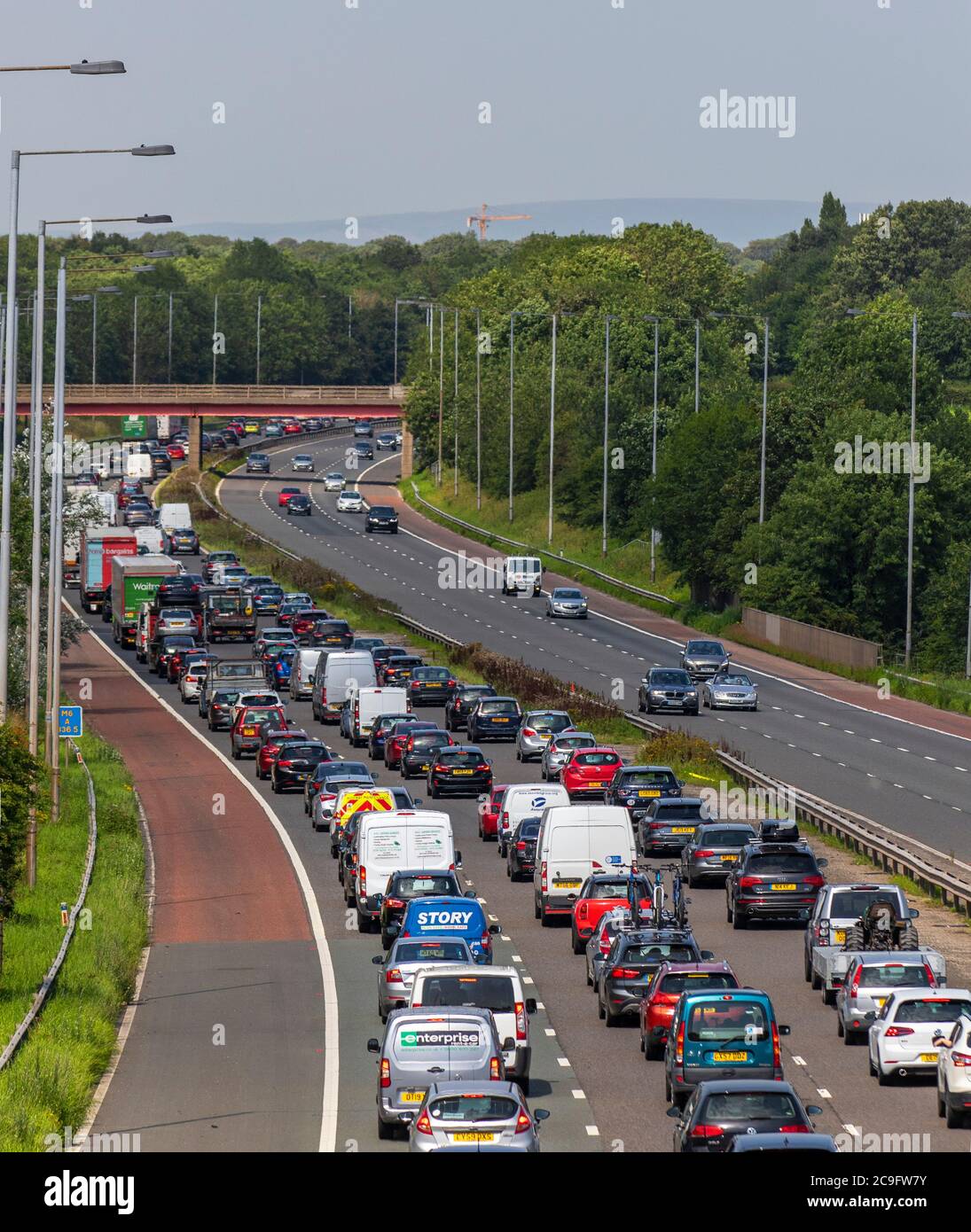 Chorley, Lancashire; UK Weather 31st July, 2020. In spite of an ...