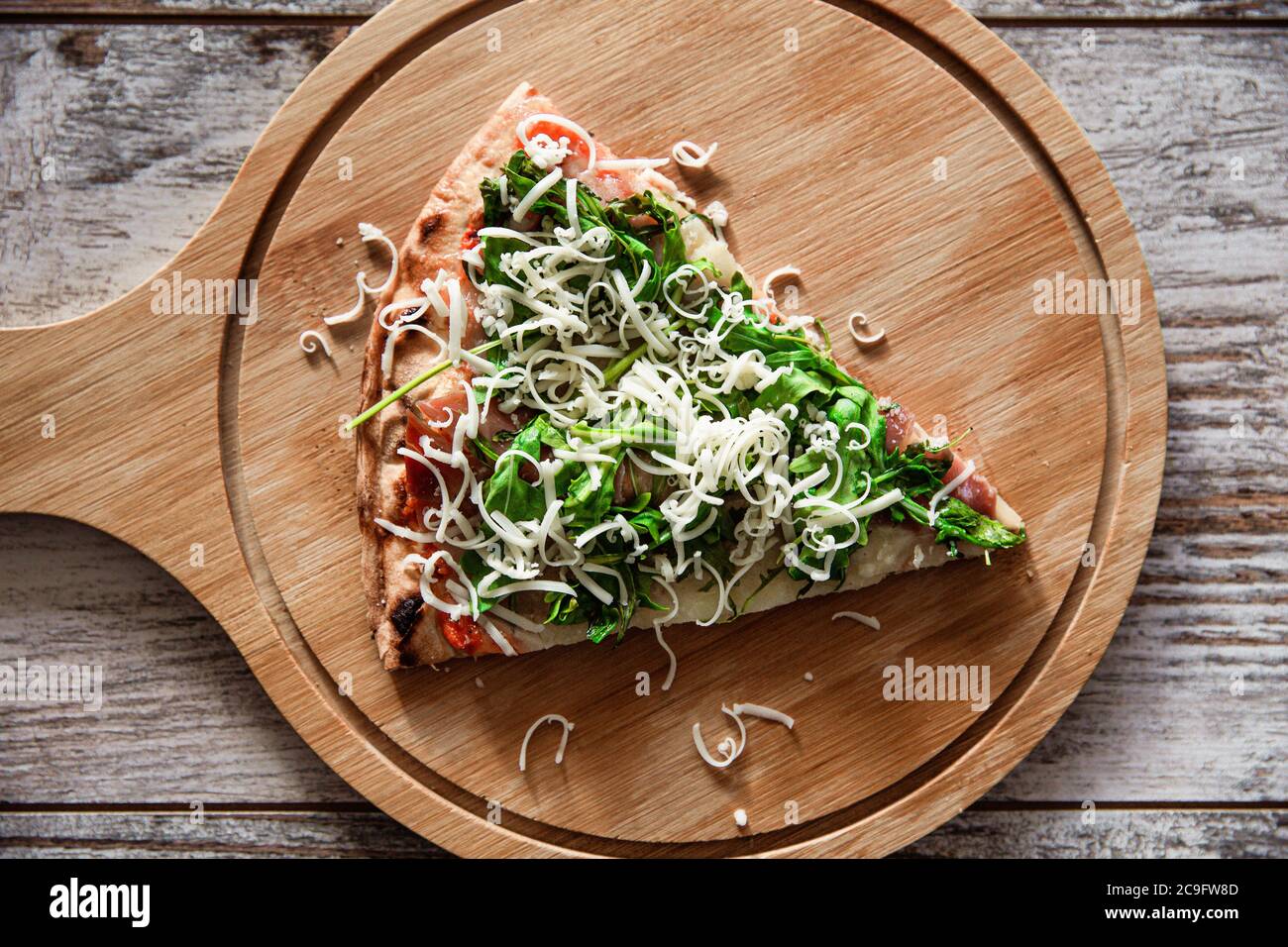 Pizza slice top view hi-res stock photography and images - Alamy