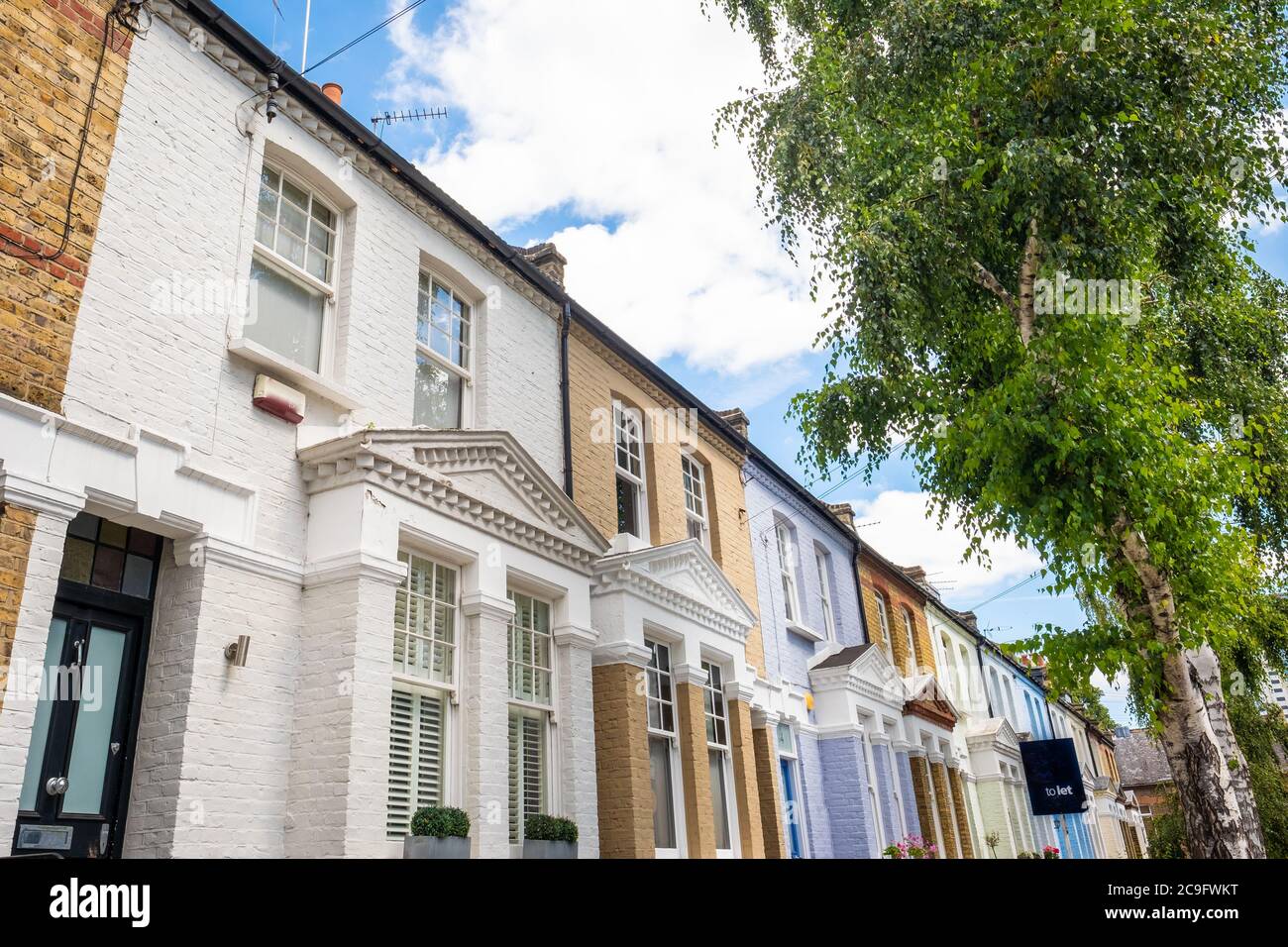 Typical chelsea terrace houses hi-res stock photography and images - Alamy