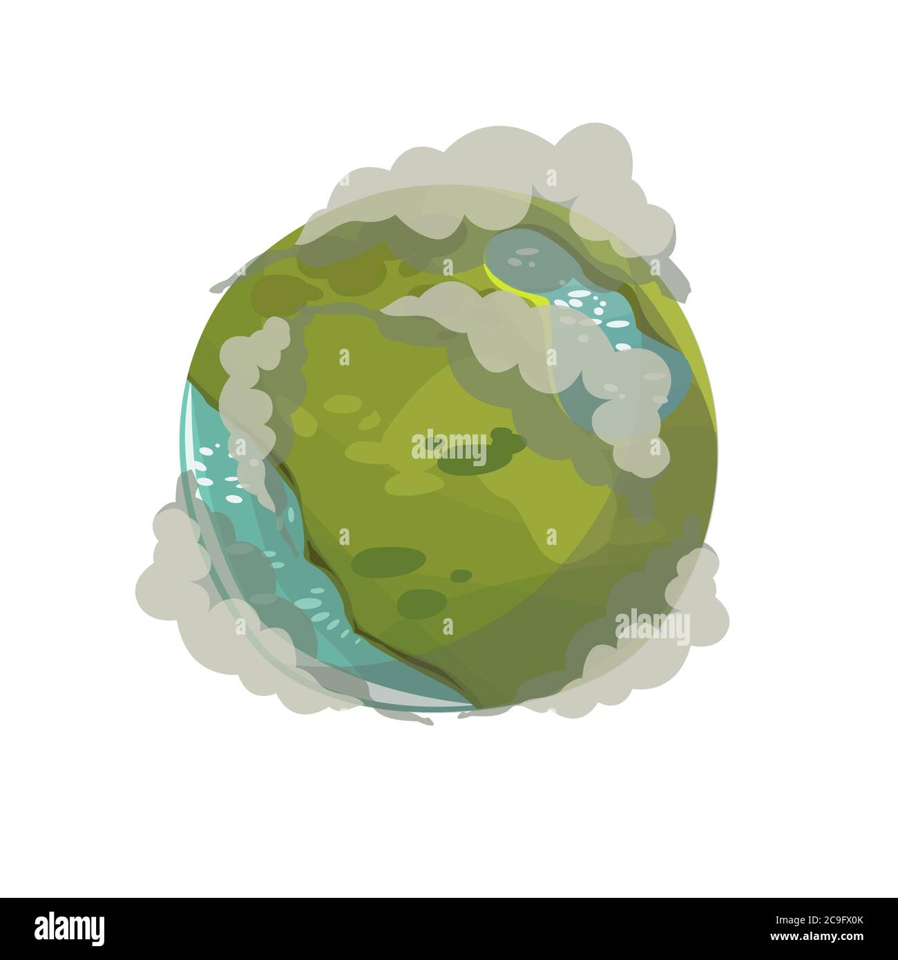 White smoke on green Stock Vector Images - Alamy