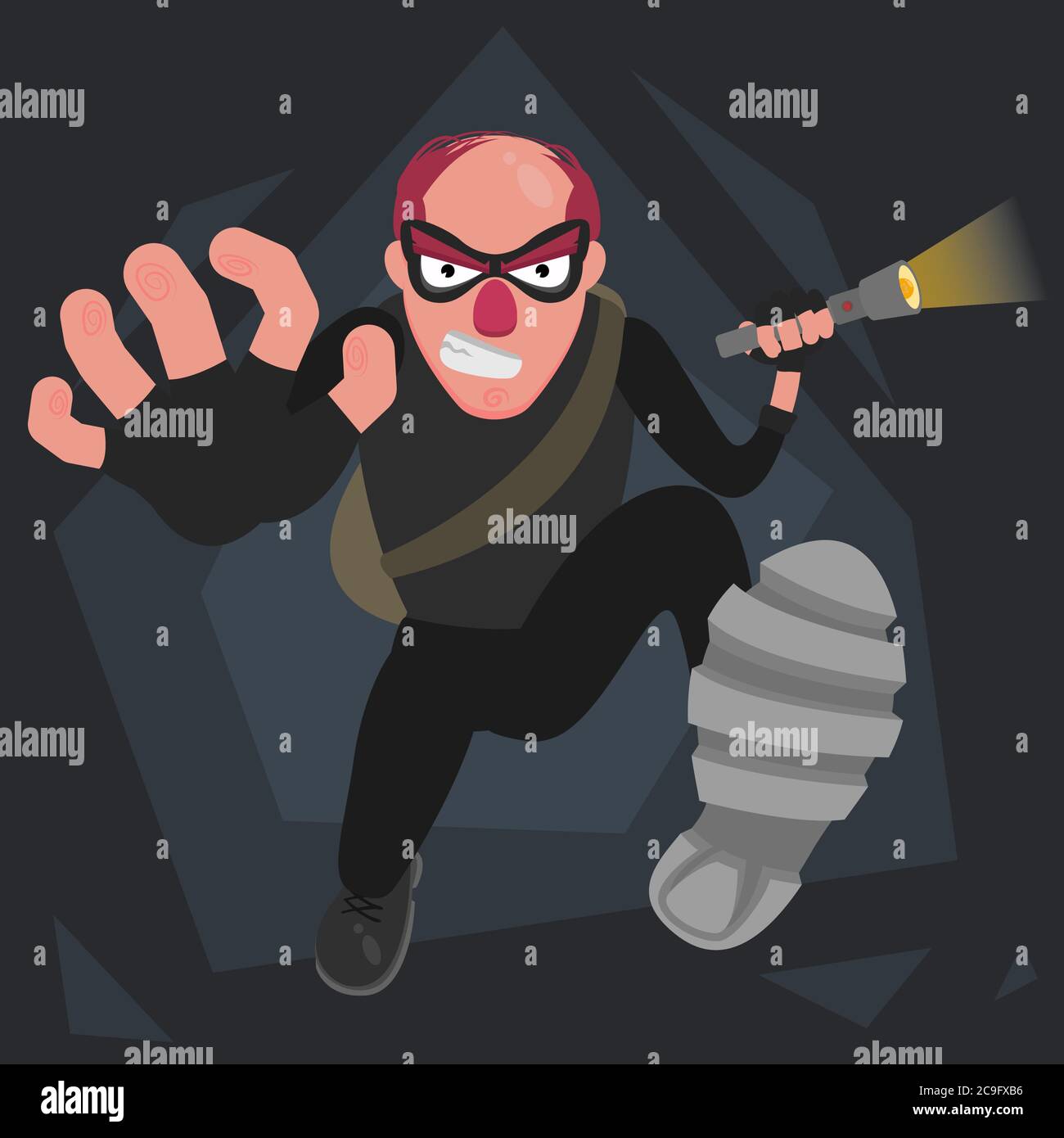 Cartoon burglar hi-res stock photography and images - Alamy