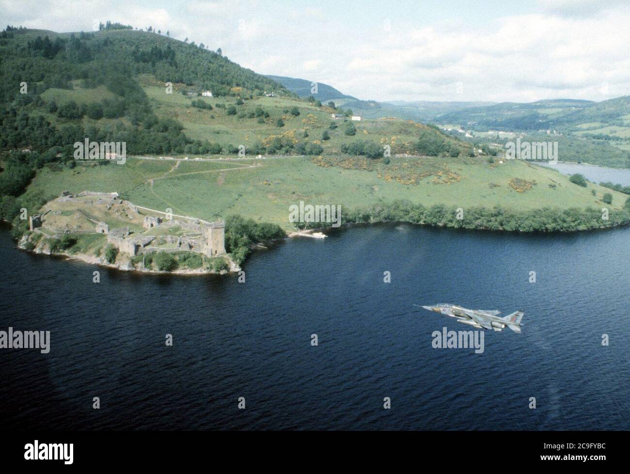 JaguarT4 RAF Scottish castle 1981 Stock Photo - Alamy