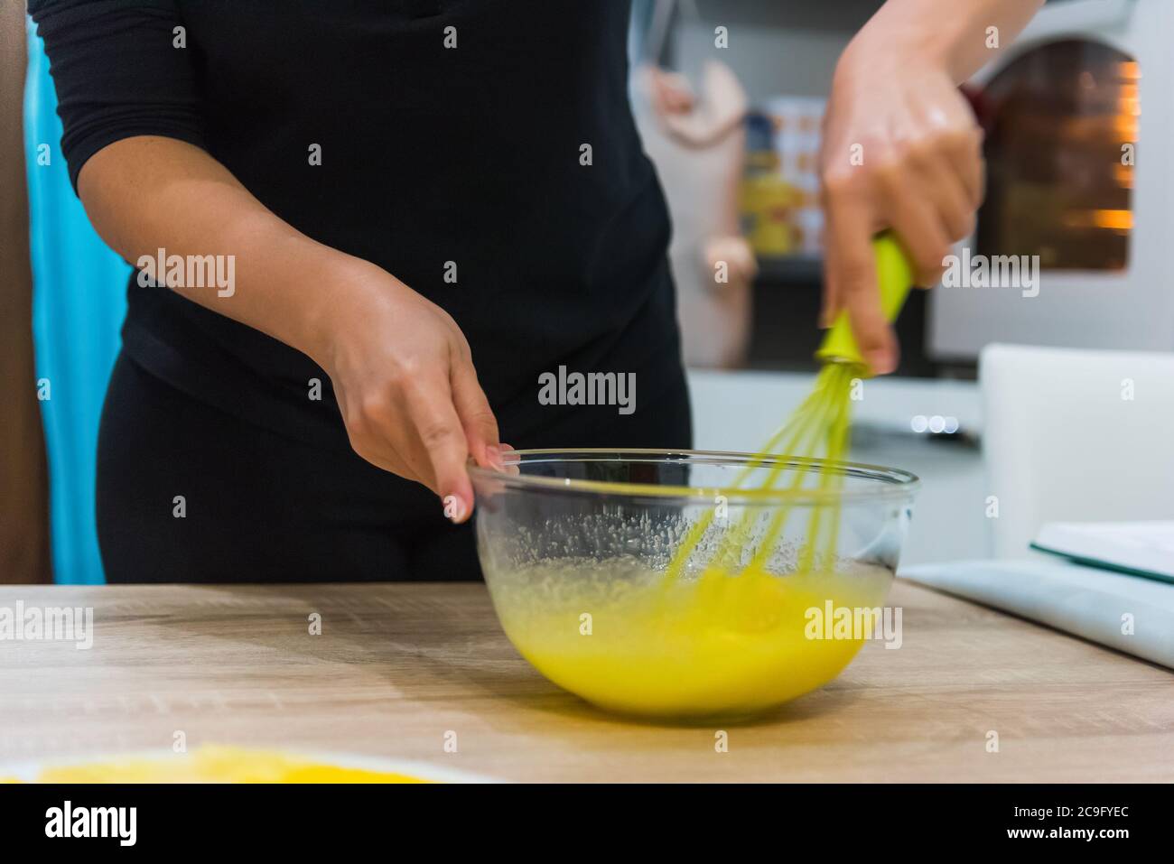 Chef stirring dough hi-res stock photography and images - Alamy