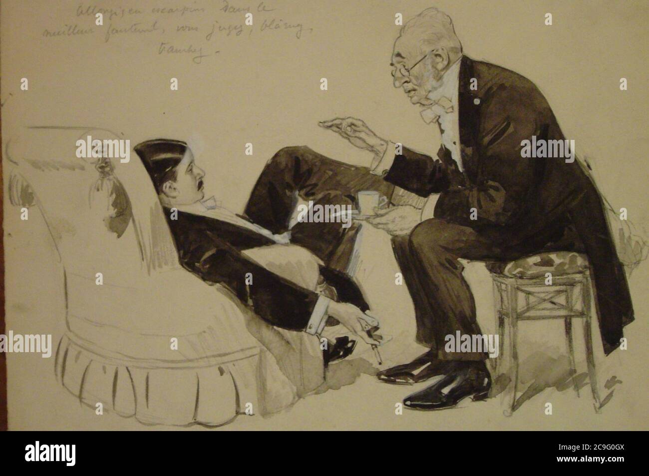 Jacques Wély Discussion Stock Photo - Alamy