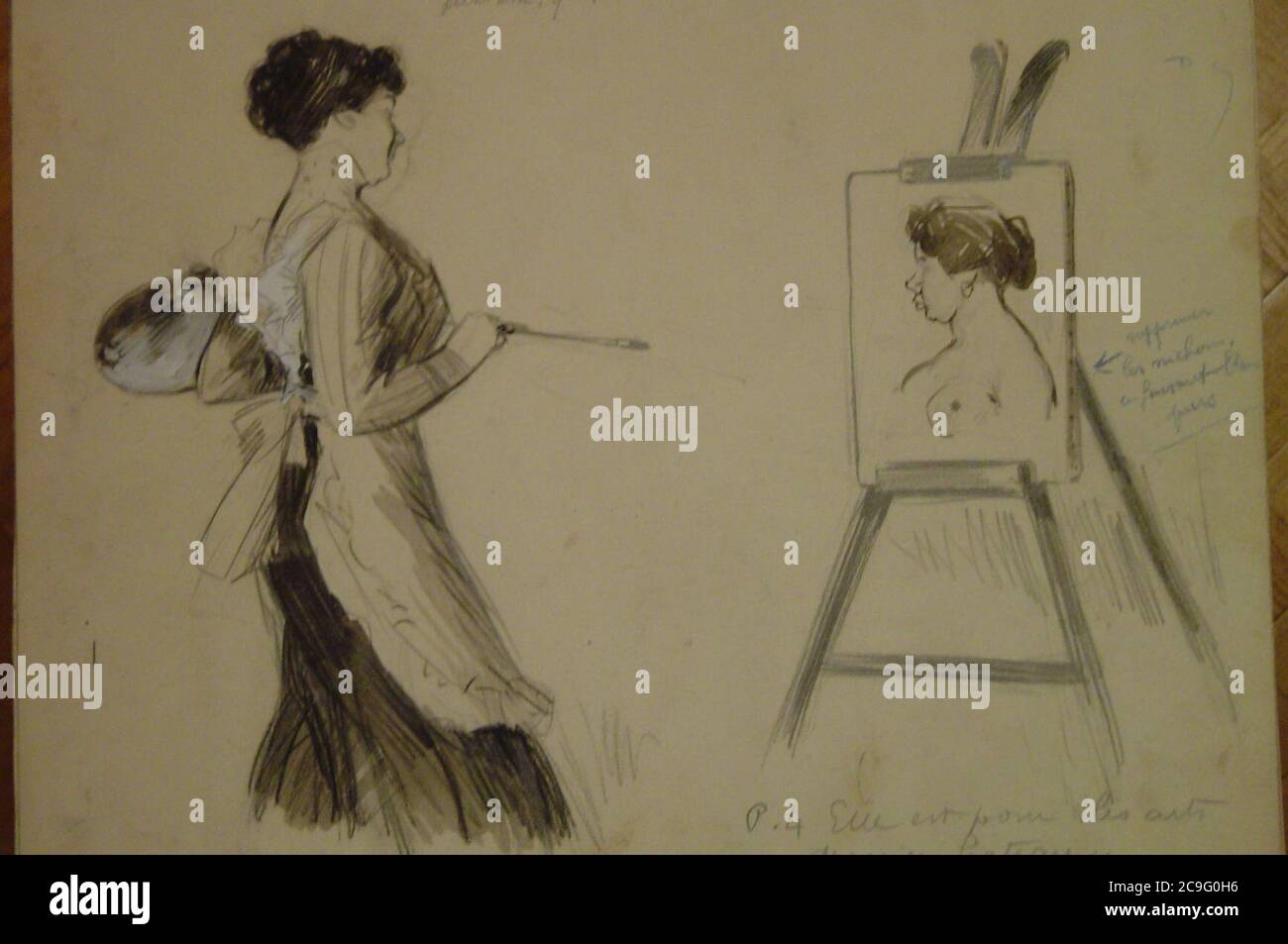 Jacques Wély Le peintre Stock Photo - Alamy