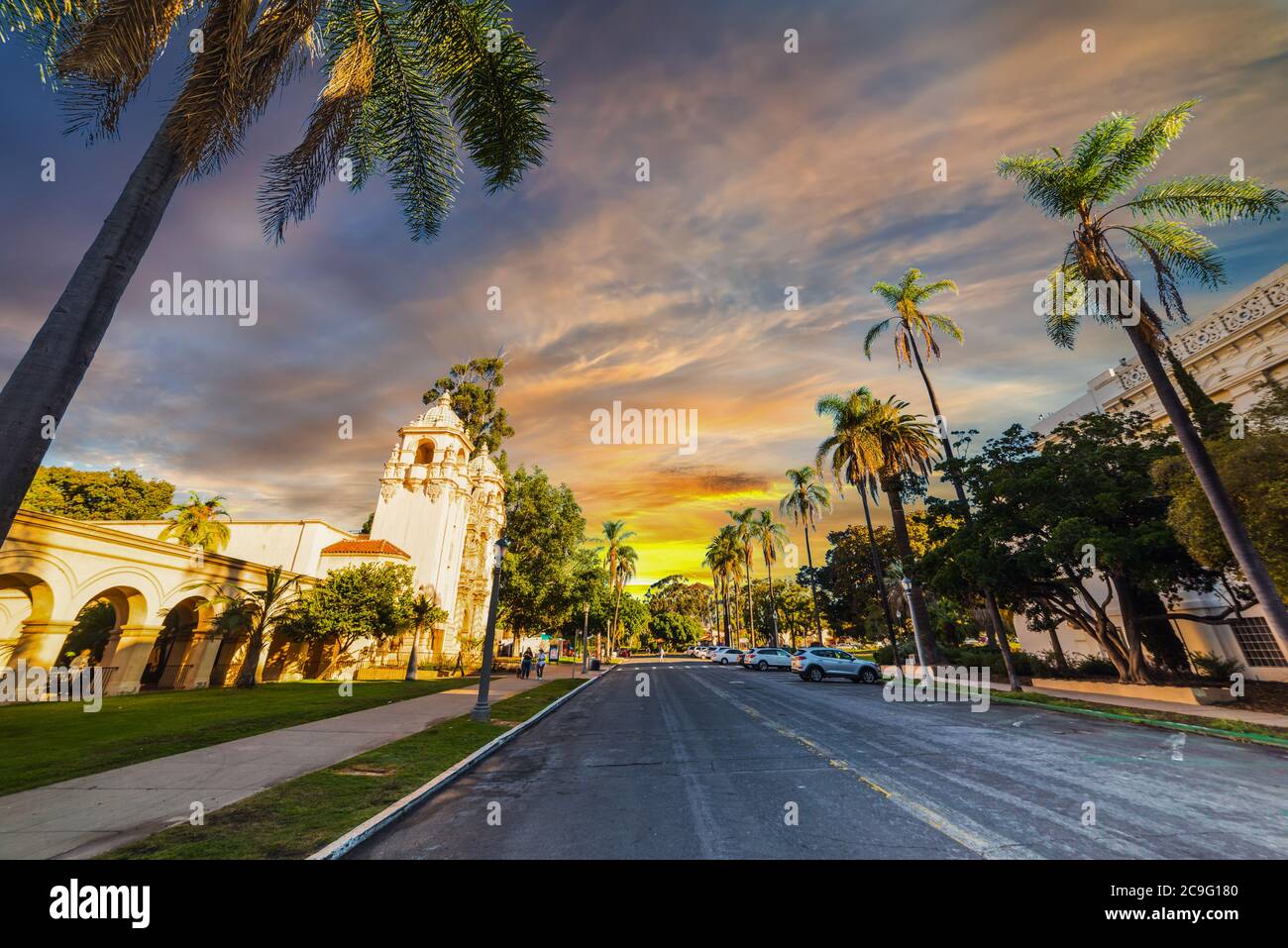 Sunset balboa park in san hi-res stock photography and images - Alamy