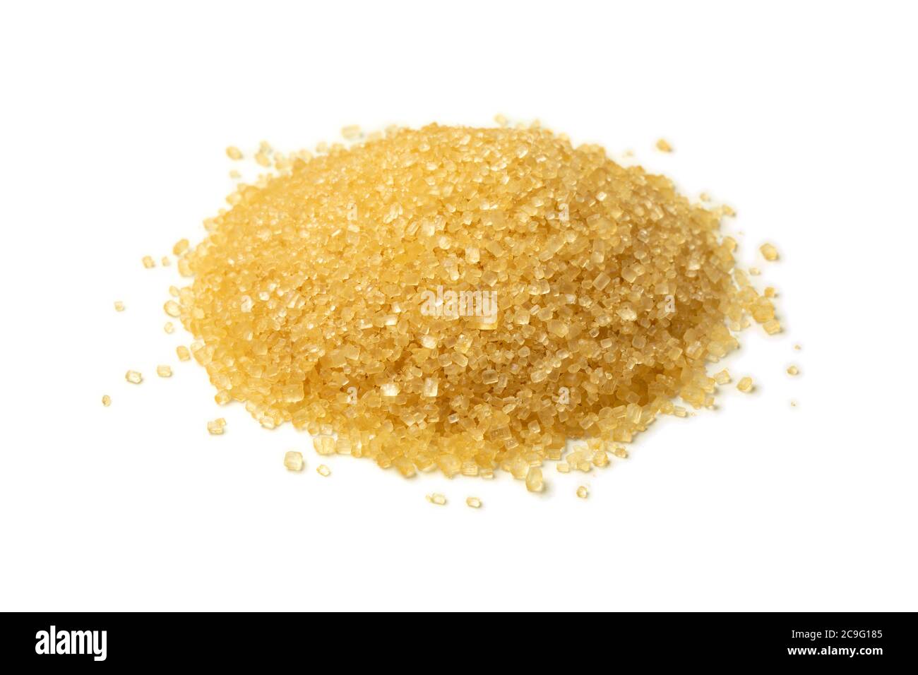 Heap of natural brown sugar isolated on white background Stock Photo ...