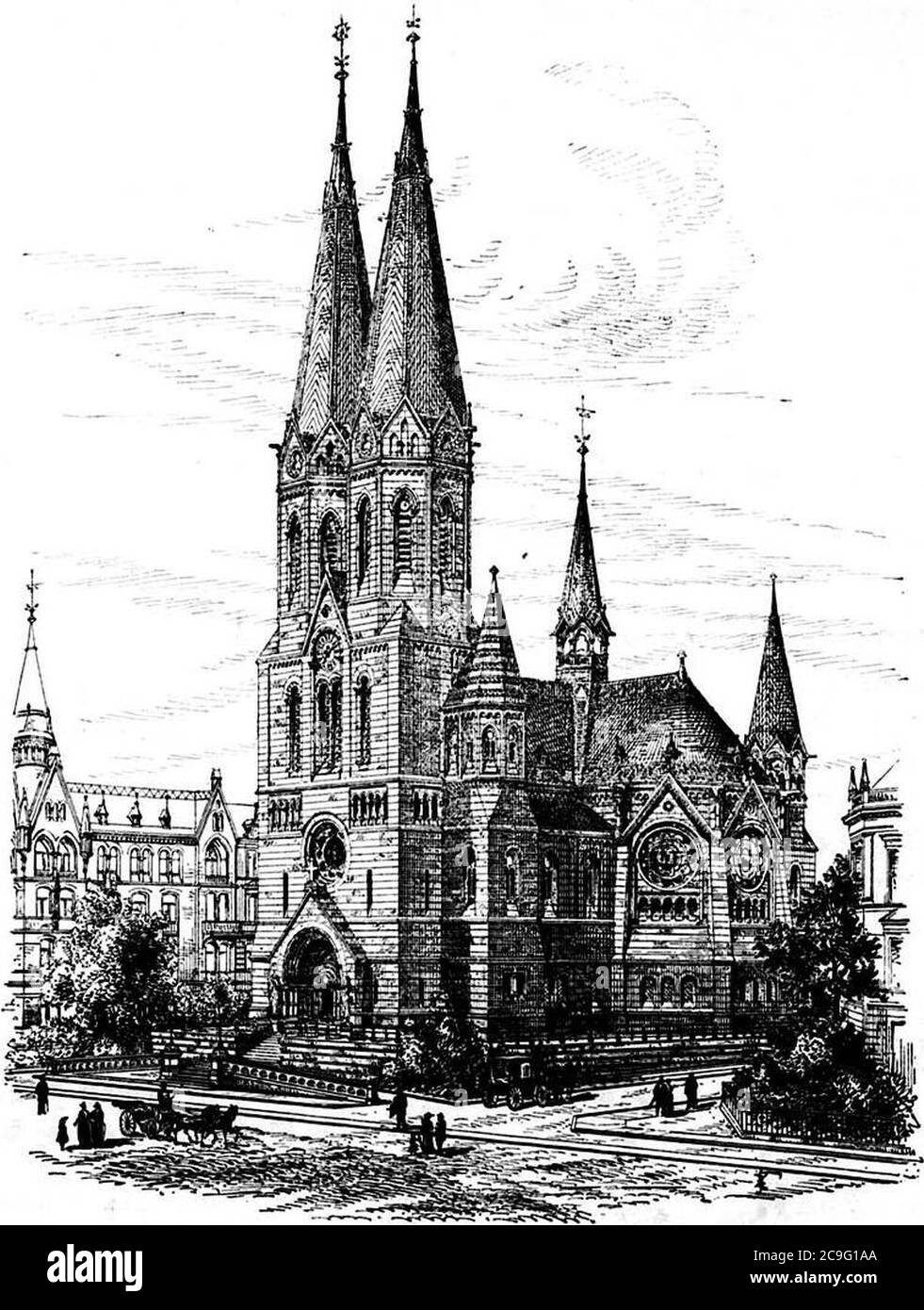 J. Otzen Ringkirche Wiesbaden 1 Stock Photo - Alamy