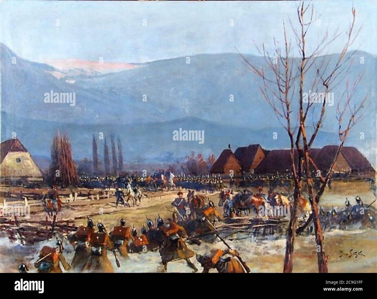 Jan Styka Panorama Siedmiogrodzka4 Stock Photo - Alamy