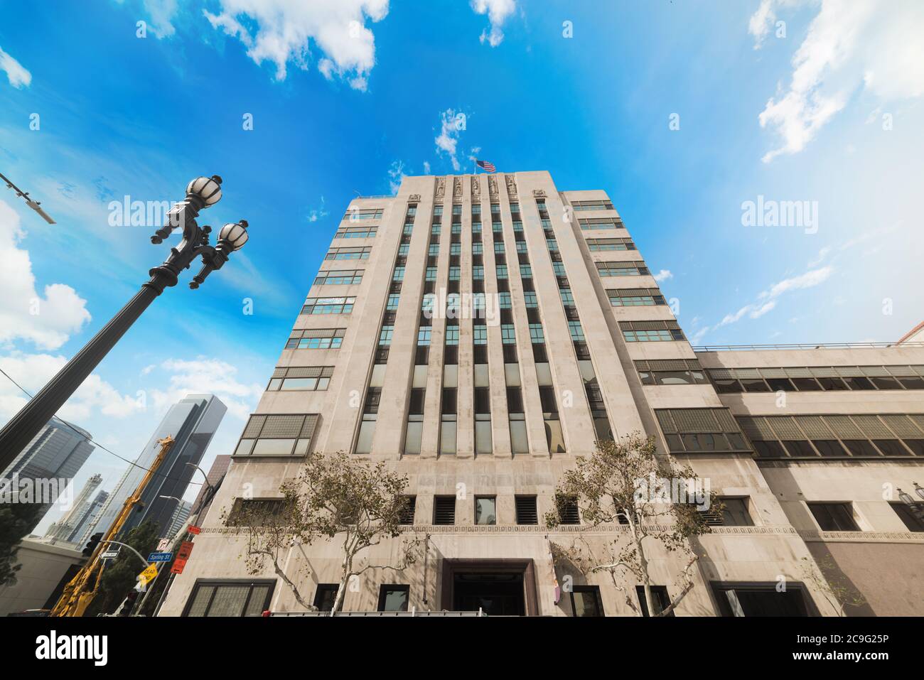 Historic building in downtown Los Angeles. Southern California, USA ...