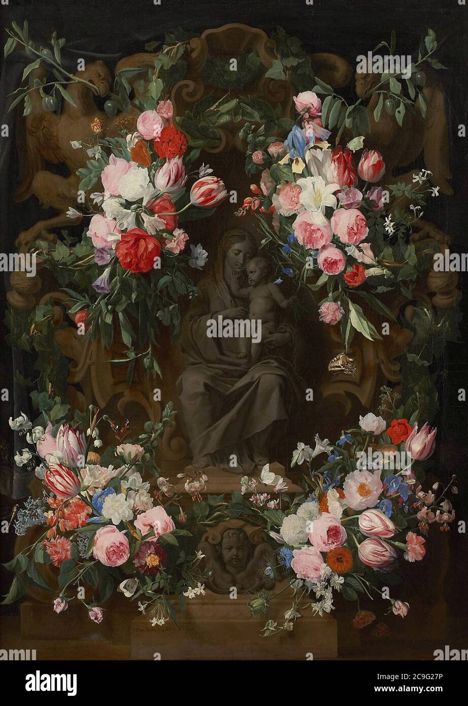 Jan Philip van Thielen and Erasmus Quellinus (II) - Garlands of Flowers ...