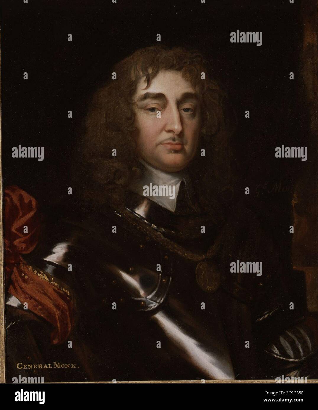 Jacob Huysmans - Portrait of General Monck Stock Photo - Alamy