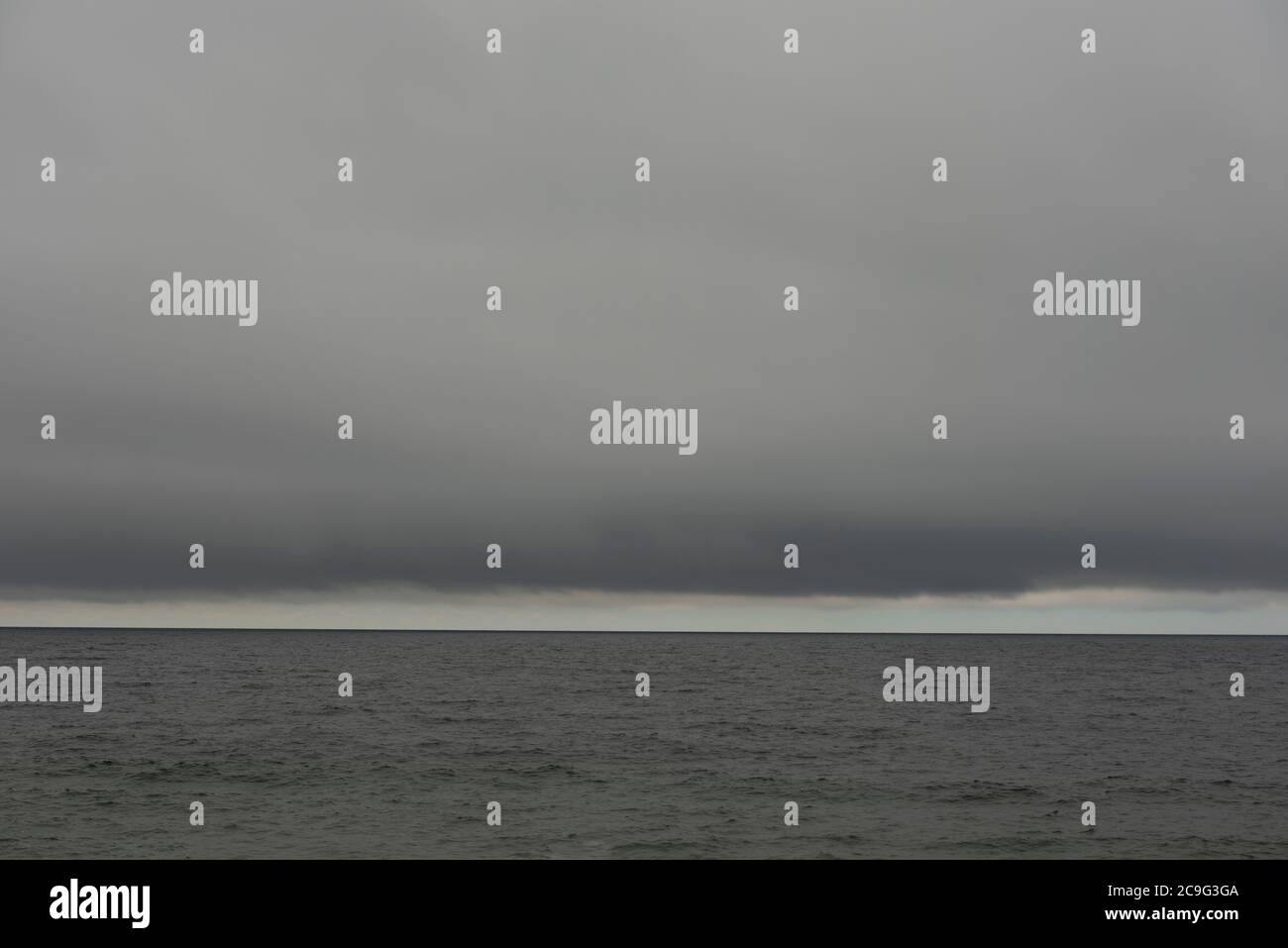 Heavy clouds over choppy waters off Lake Superior's northern shore ...
