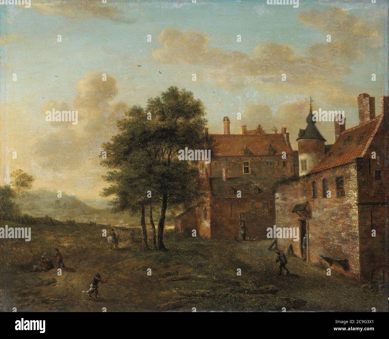 Jan van der Heyden - A country home (between 1660 and 1712 Stock Photo ...