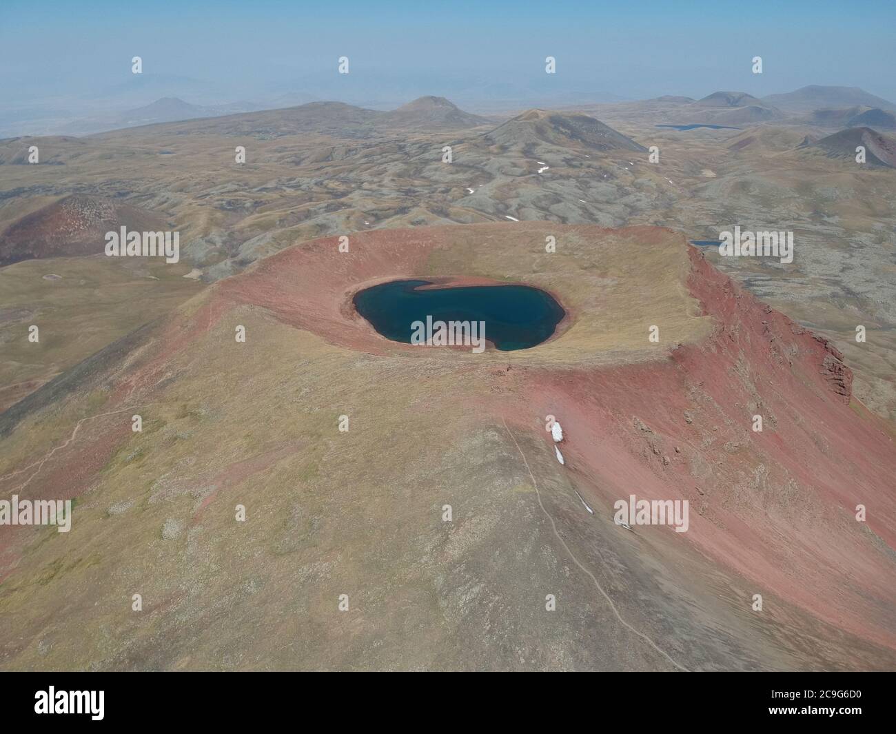 Lake in the Volcano Stock Photo - Alamy
