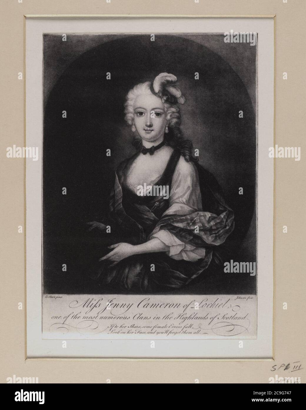 Jacobite broadside - Miss Jenny Cameron of Lochiel Stock Photo - Alamy