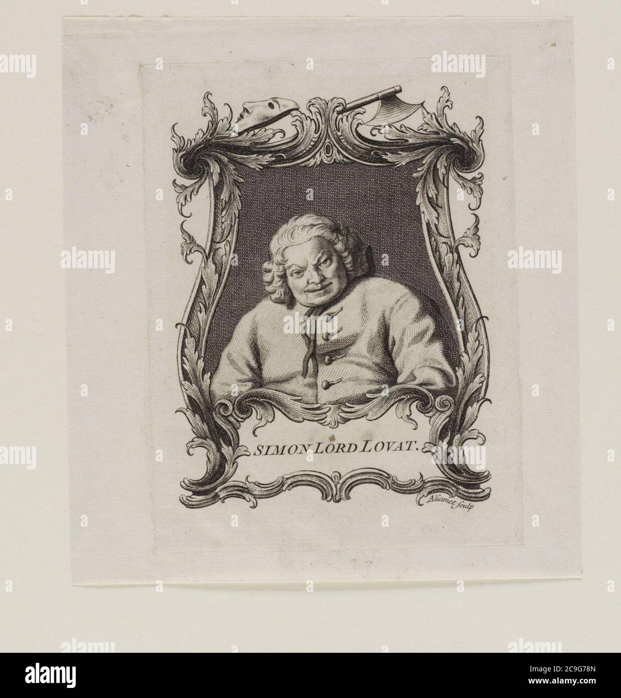 Jacobite broadside - Simon Lord Fraser of Lovat Stock Photo - Alamy