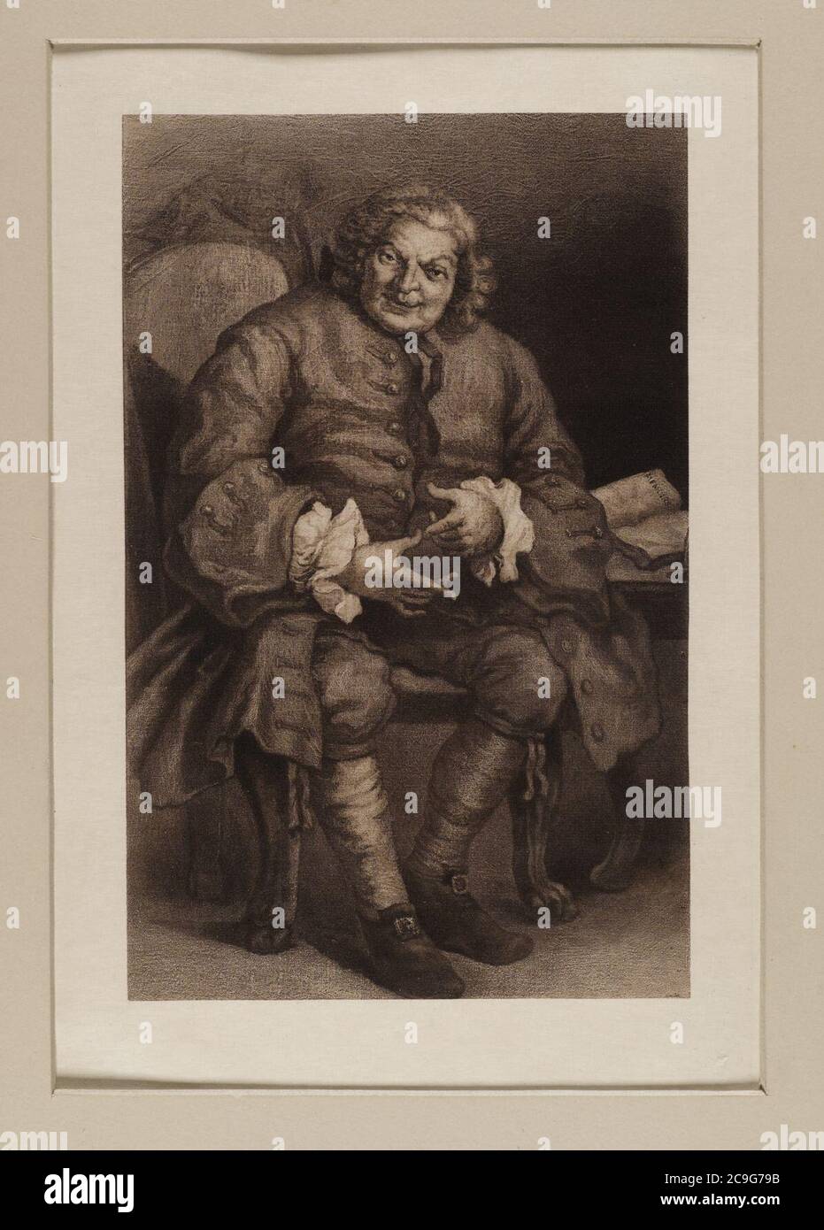 Jacobite broadside - Engraving of Simon Fraser, Lord Lovat (c. 1667-1747 Stock Photo - Alamy