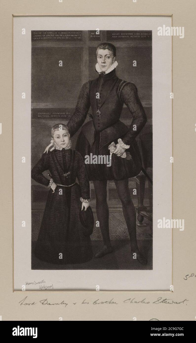 Jacobite broadside - Portrait of Henry Stewart, Lord Darnley (1545-1567 ...