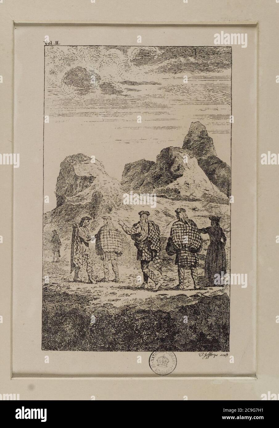 Jacobite broadside - Scenes of highland village customs and dress 03 ...