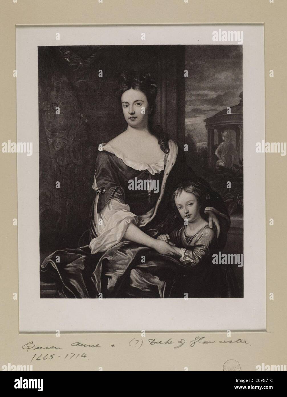 Jacobite broadside - Portrait of Queen Anne (1665- 1714 Stock Photo - Alamy