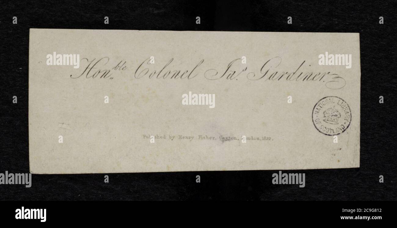 Colonel james gardiner hi-res stock photography and images - Alamy