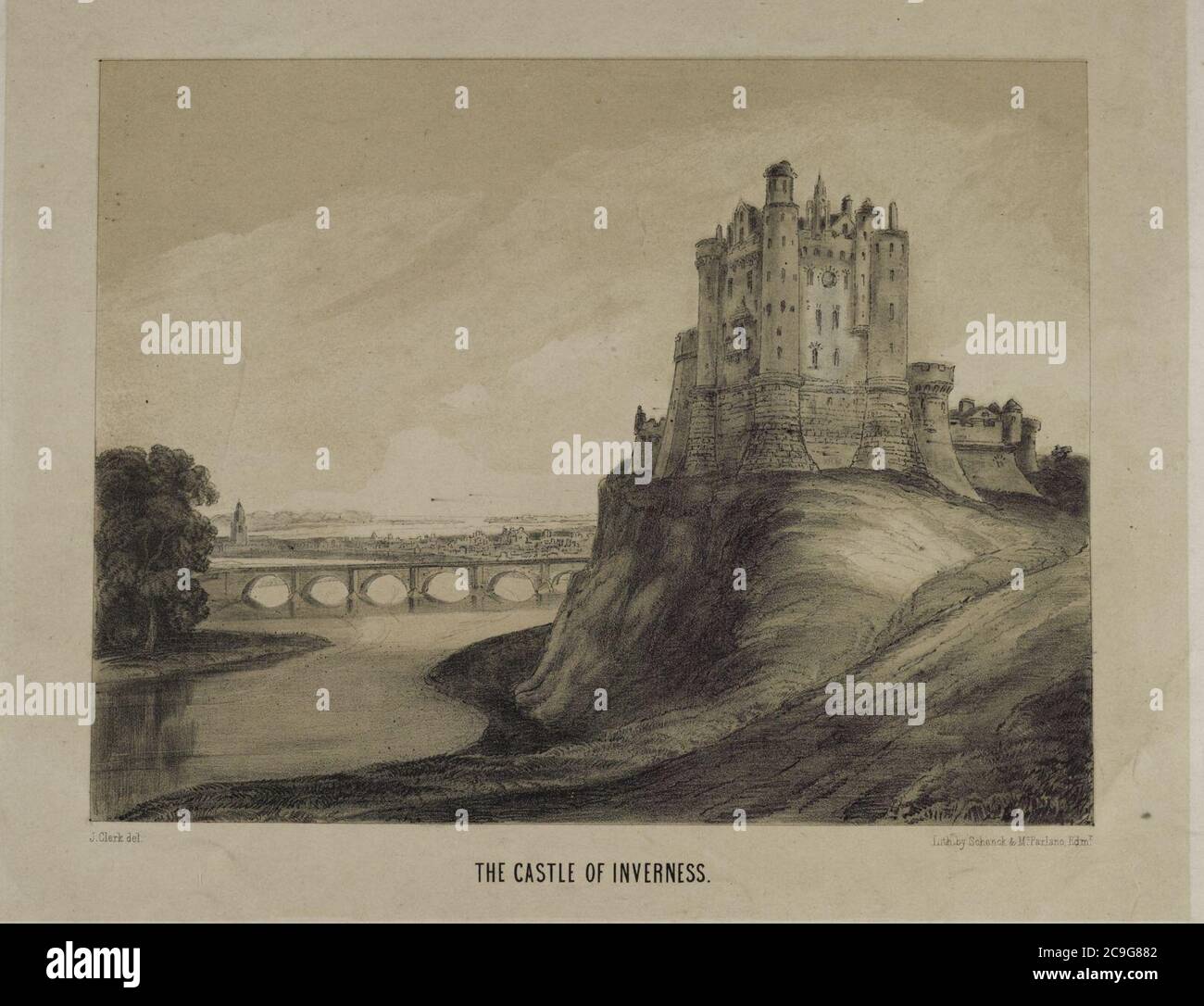 Jacobite broadside - Castle of Inverness Stock Photo - Alamy