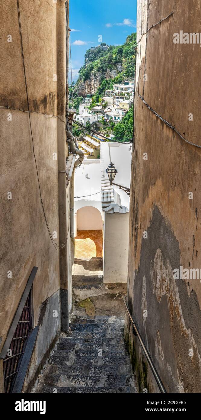 Picturesque italian coastal alley hi-res stock photography and images ...